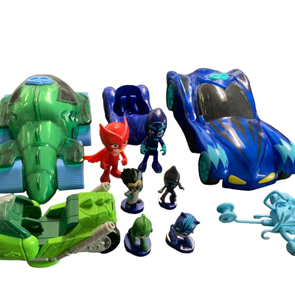 Toys | Pj Masks Lot Of 11 Catboy Vehicles Gekko Light Up Racer ...